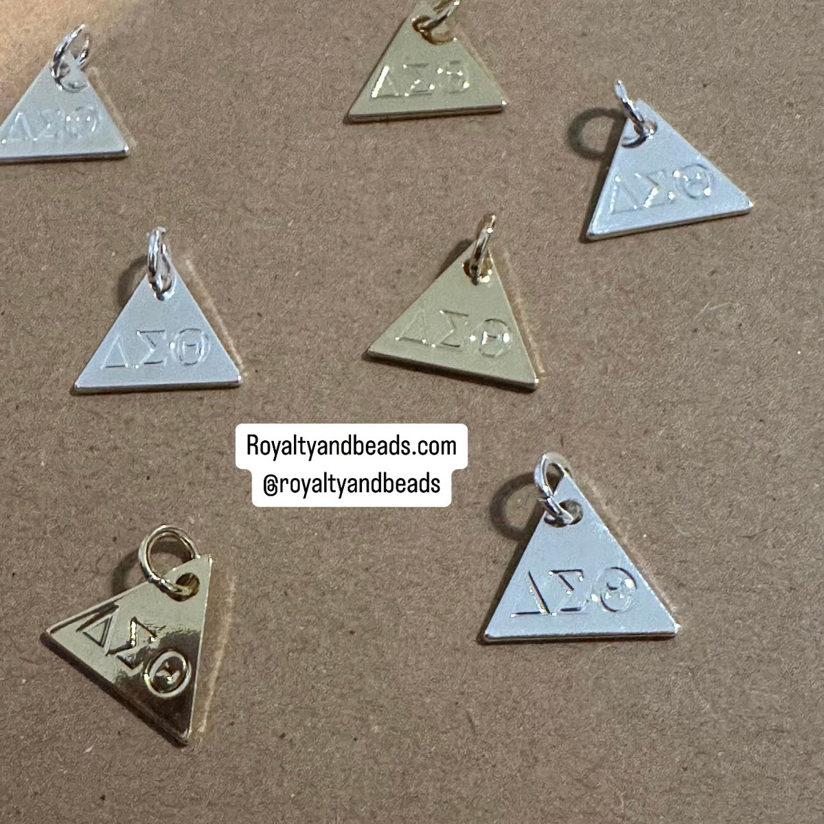 DST pyramid charm – Royalty and Beads