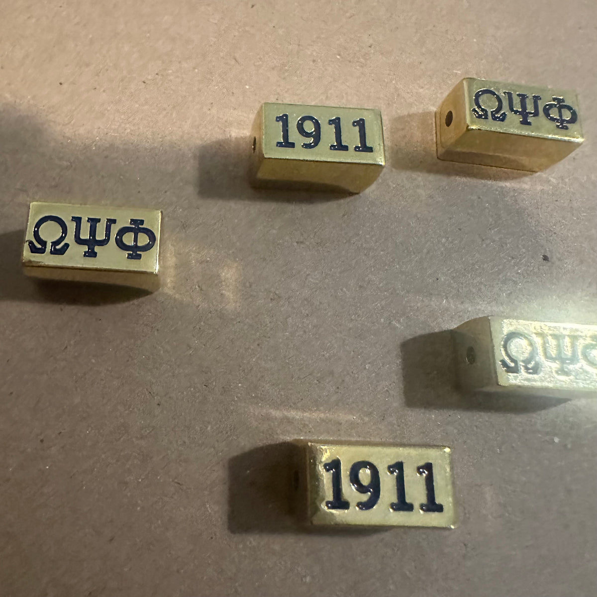 Dark purple Omega blocks – Royalty and Beads