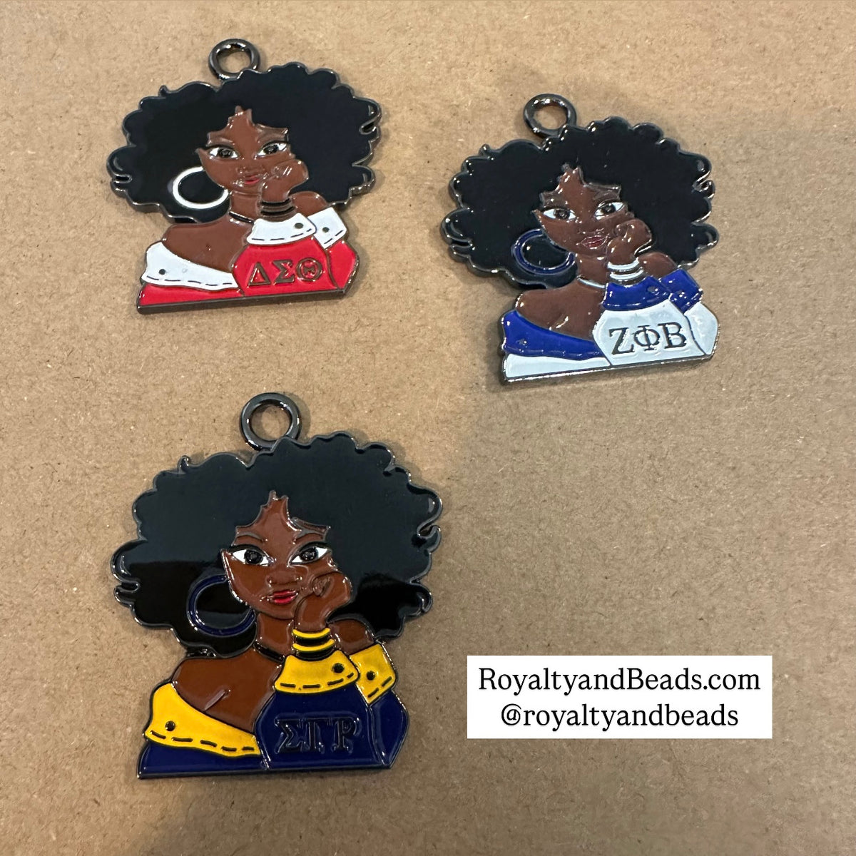 Sorority girl charm – Royalty and Beads