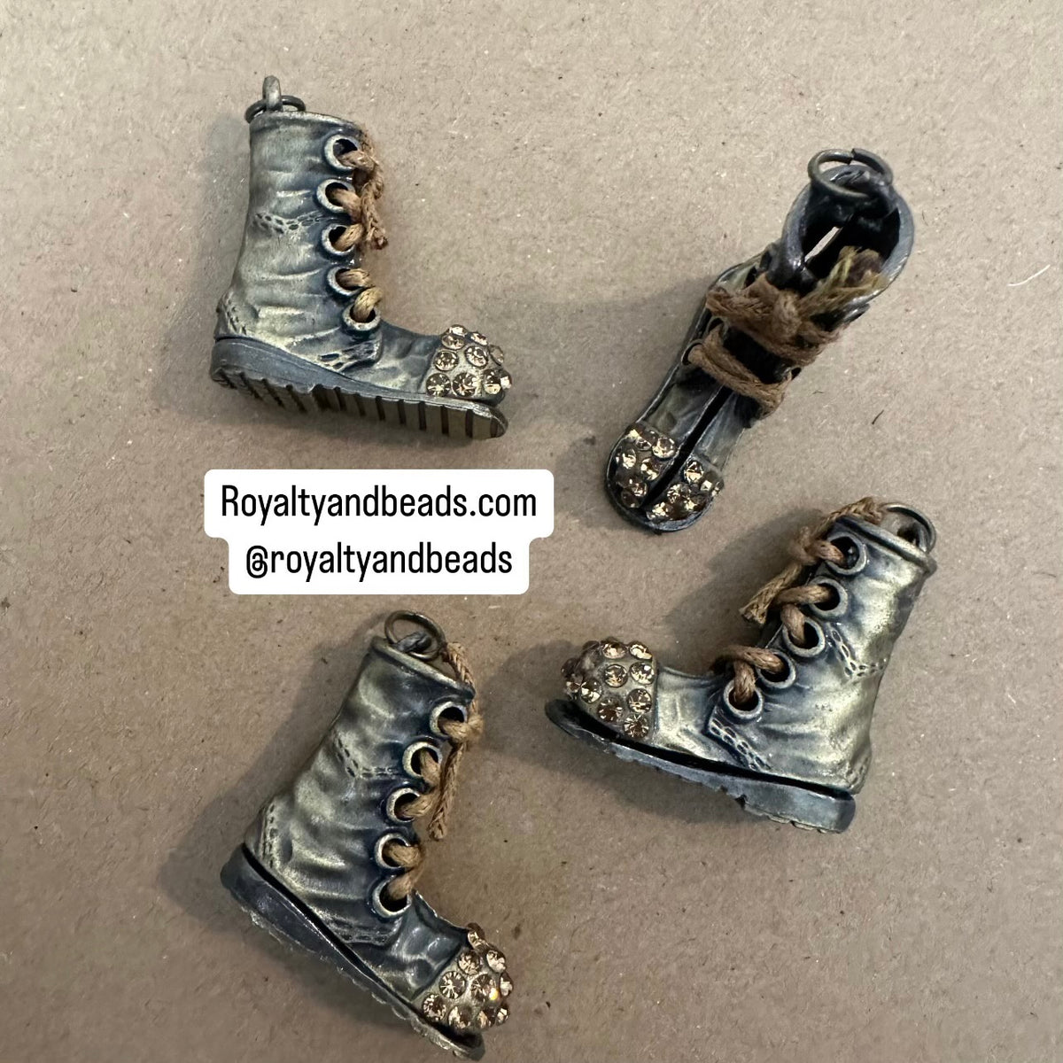 Bronze boot charms. – Royalty and Beads