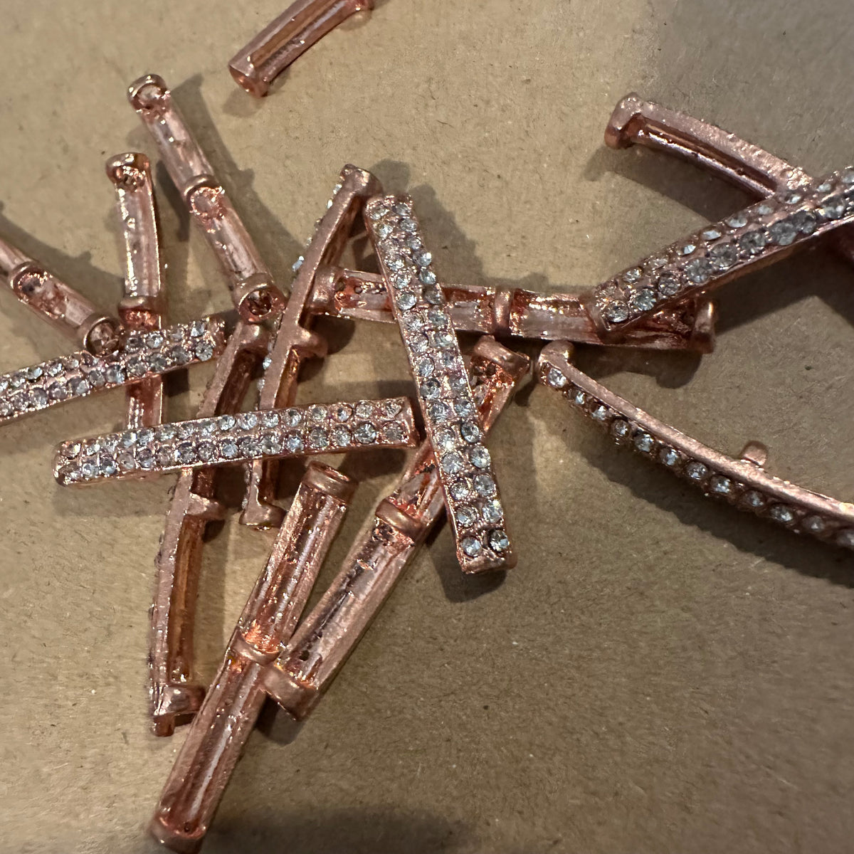 5 rose gold bars * – Royalty and Beads