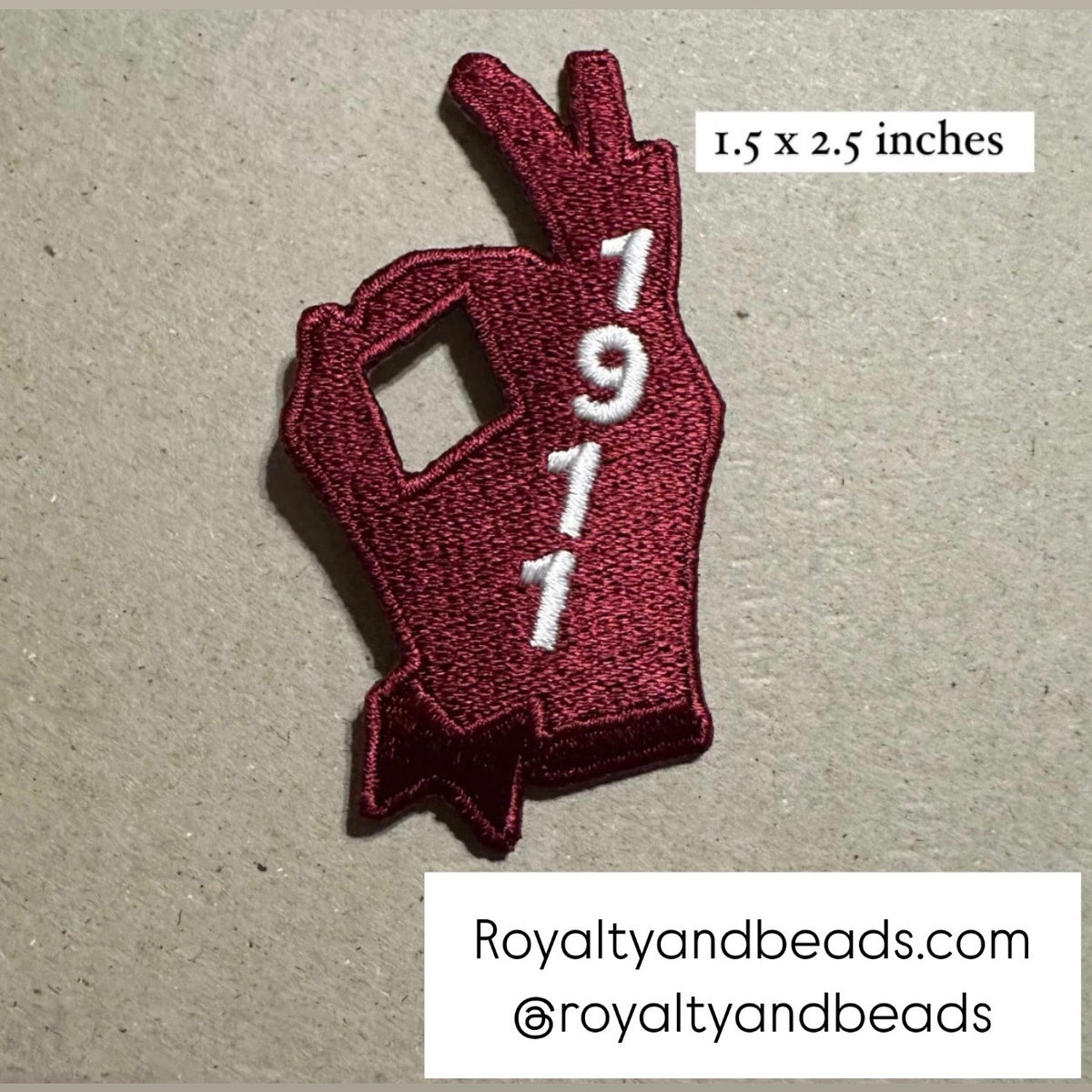 Kappa Alpha Psi hand patch – Royalty and Beads