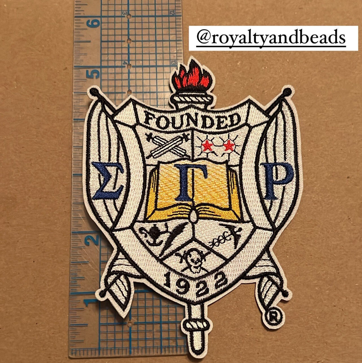 Sigma Gamma Rho patch – Royalty and Beads